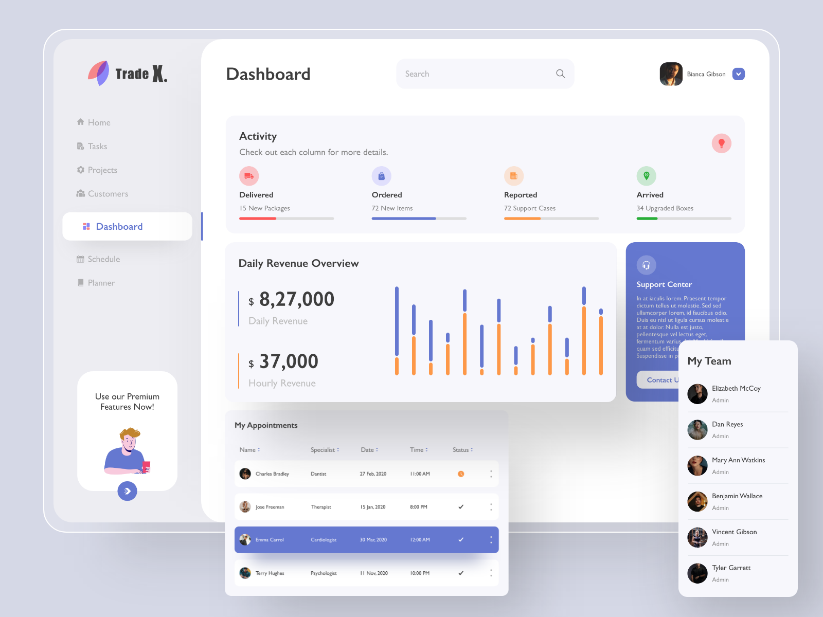 Trading Dashboard (TradeX) by MindInventory Branding for MindInventory ...