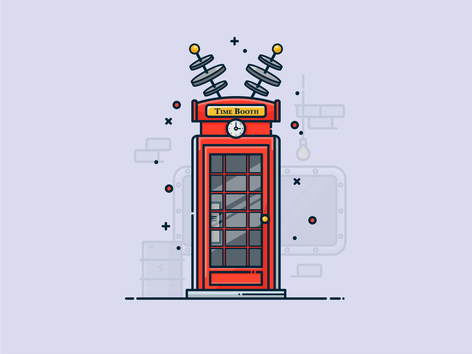 England Phone Time Booth by Dom Designs on Dribbble