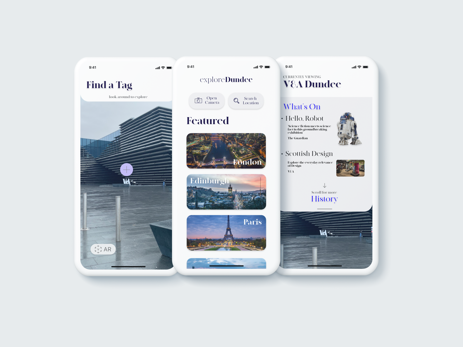 exploreDundee App by Joseph Gilbey on Dribbble