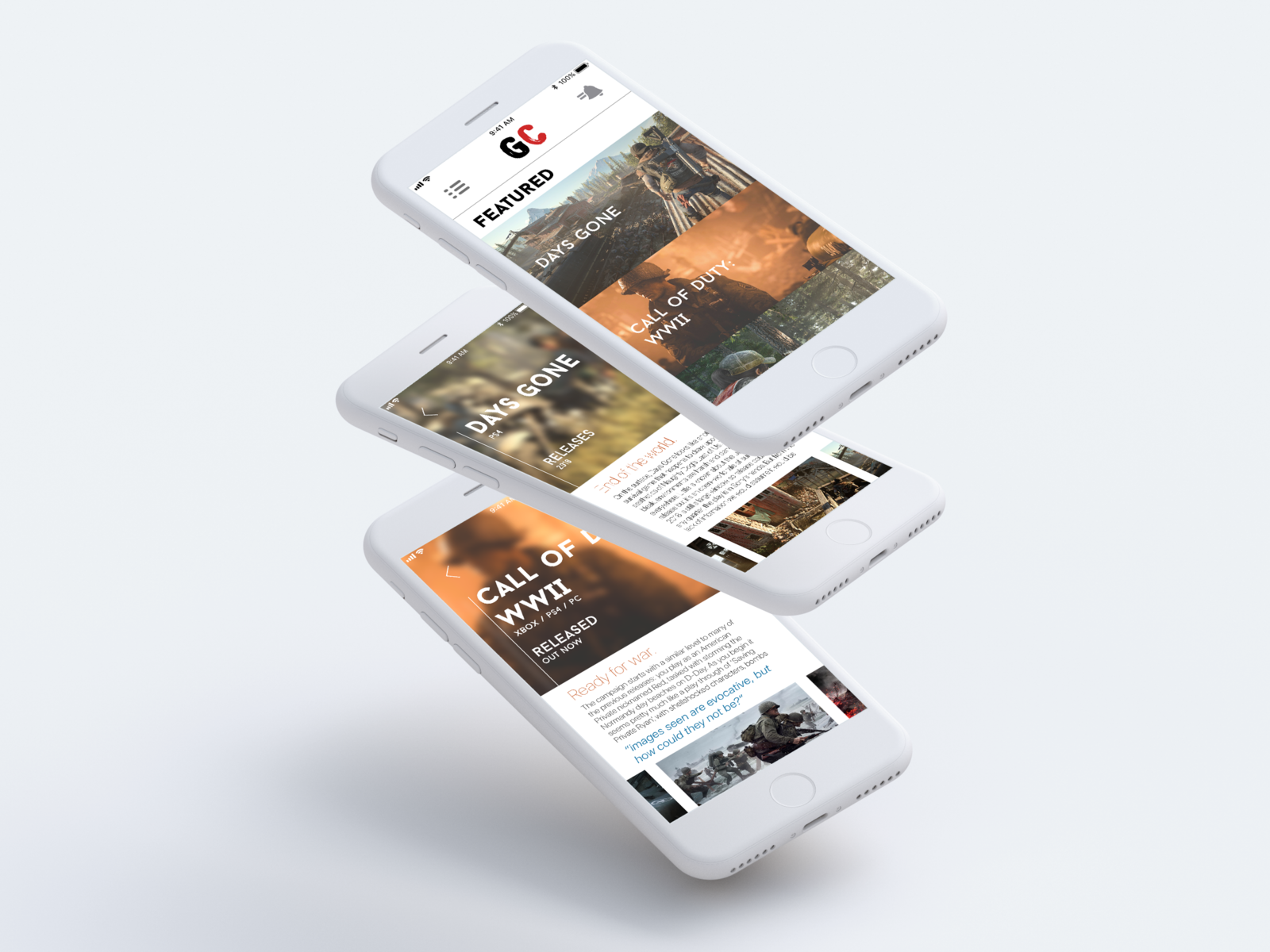 GameCal by Joseph Gilbey on Dribbble