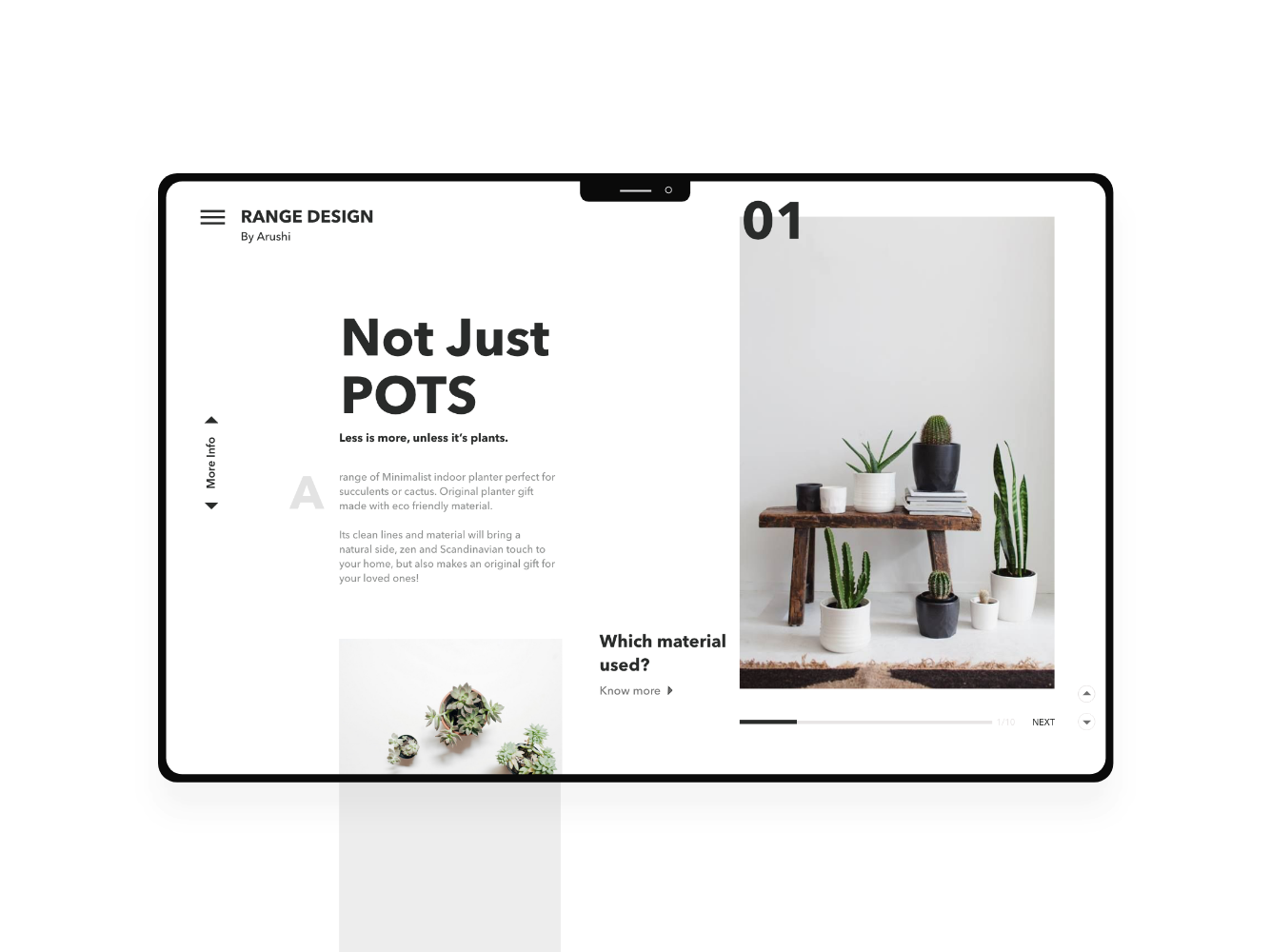 Minimal Landing Page by Arushi Nayan on Dribbble