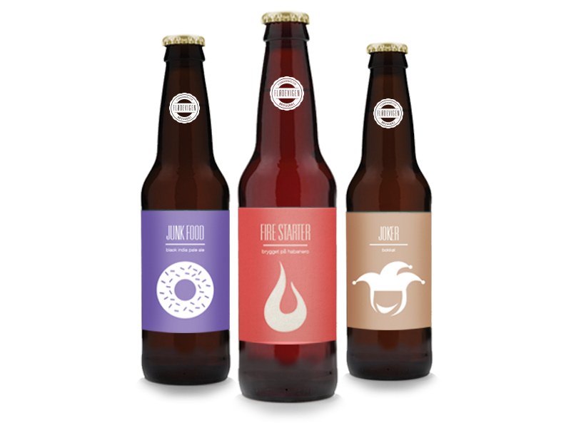 Flødevigen bottle design by Markus Tallaksen Halvorsen on Dribbble