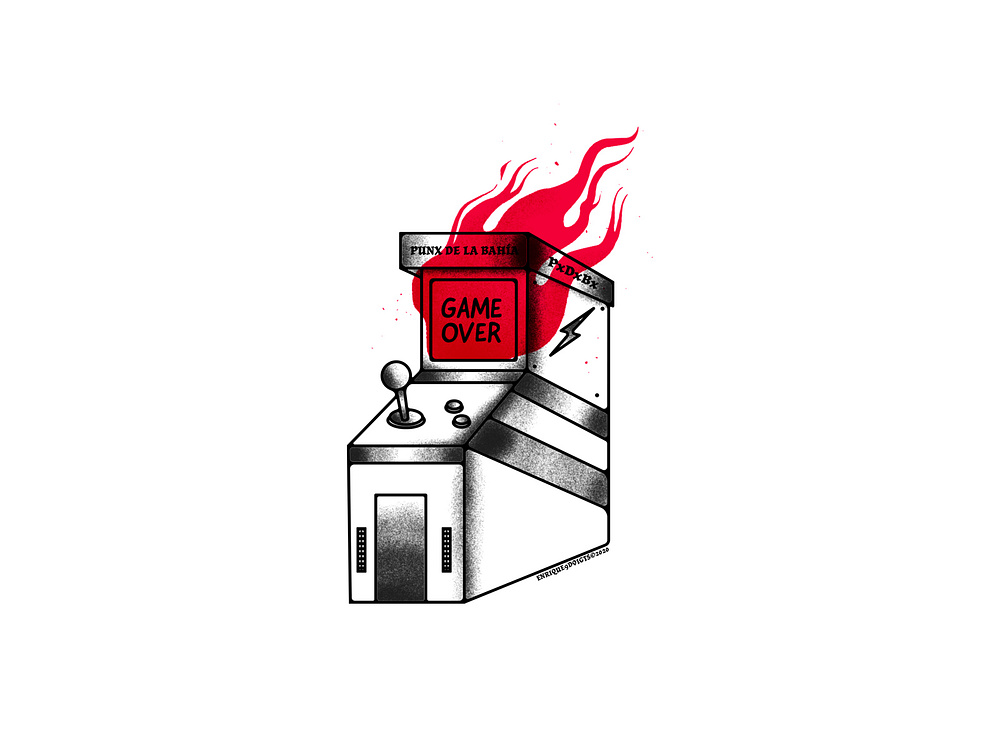 Game Over by Enrique 9 Dedos on Dribbble