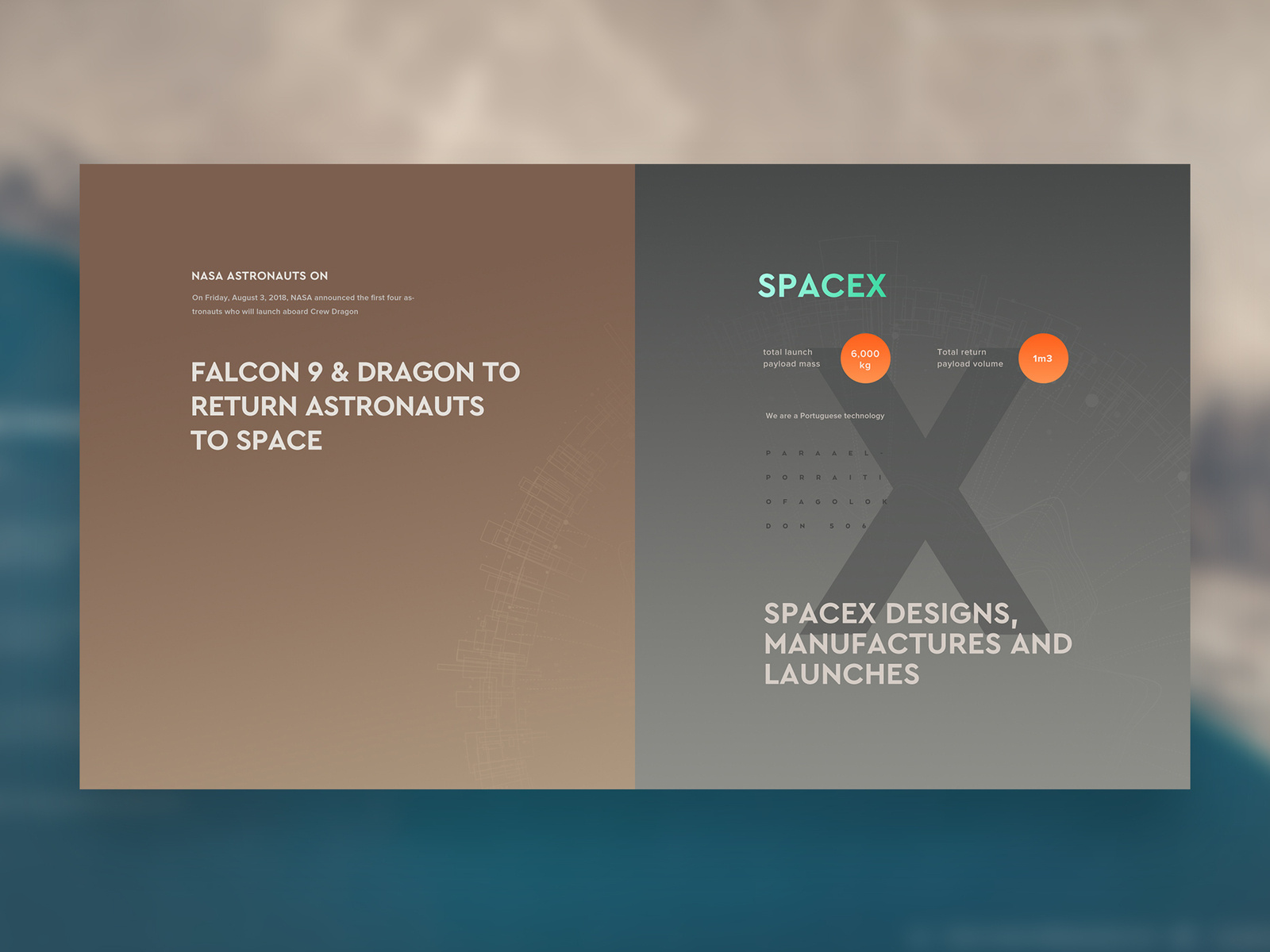 space x by 卡忙 on Dribbble
