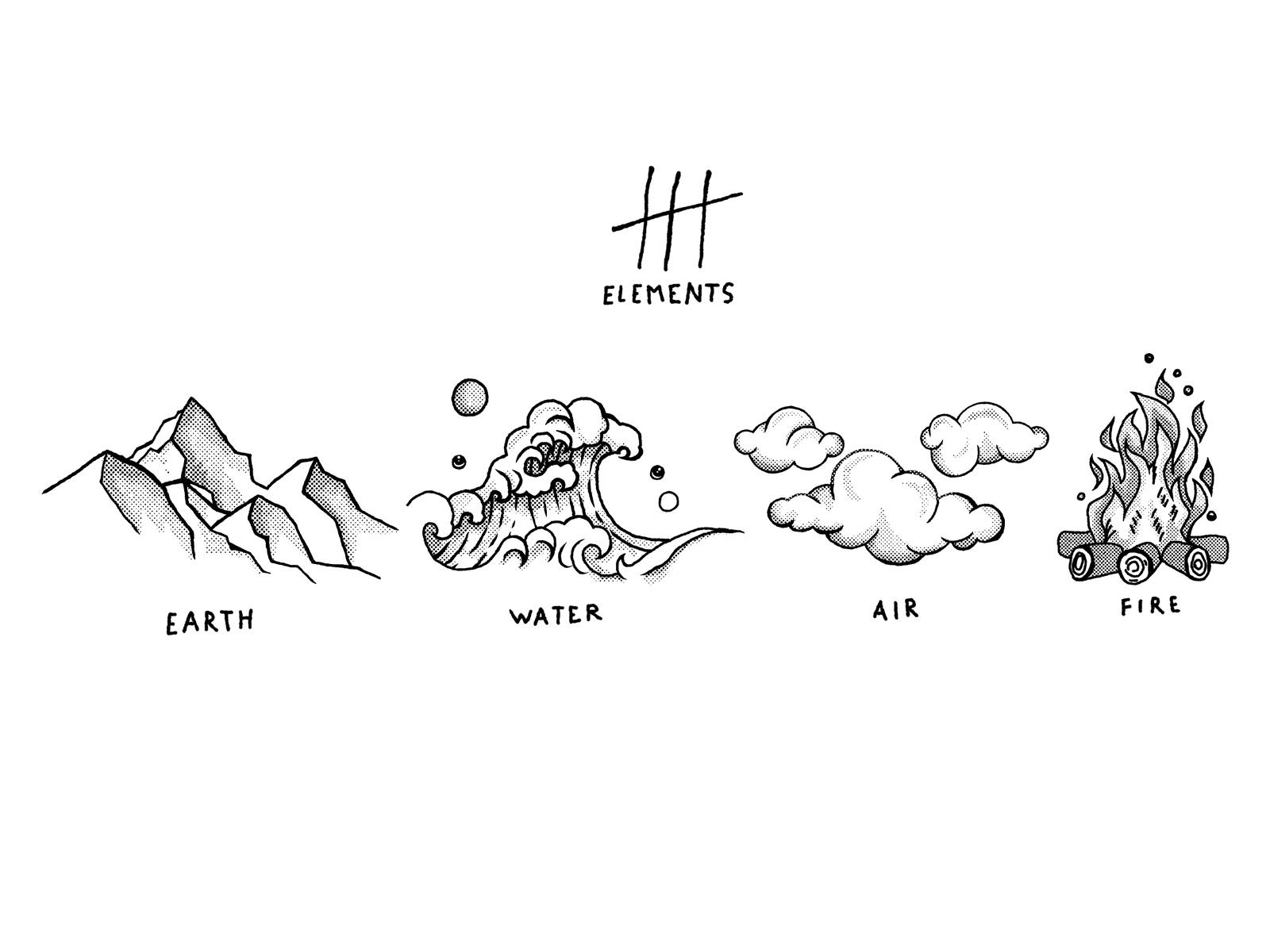 4 Elements Drawing Nimfafacts
