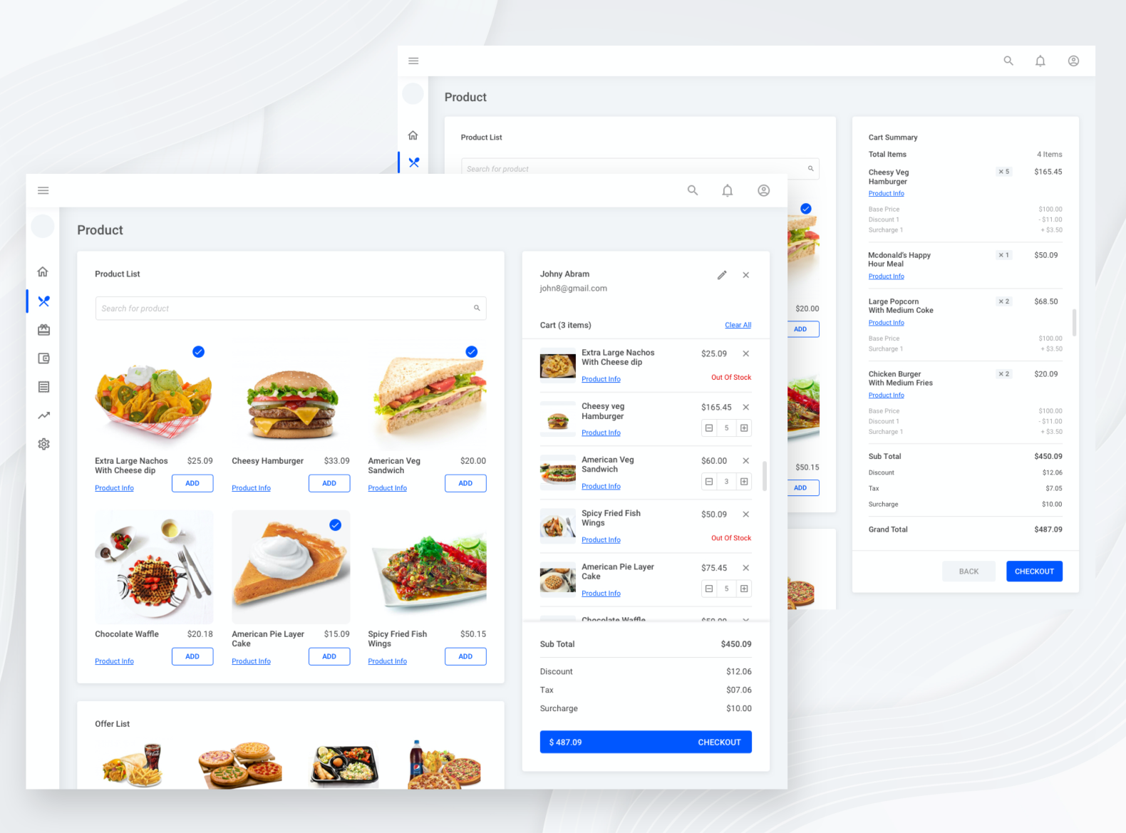Point of sale system for food (POS) by Divya Singh on Dribbble