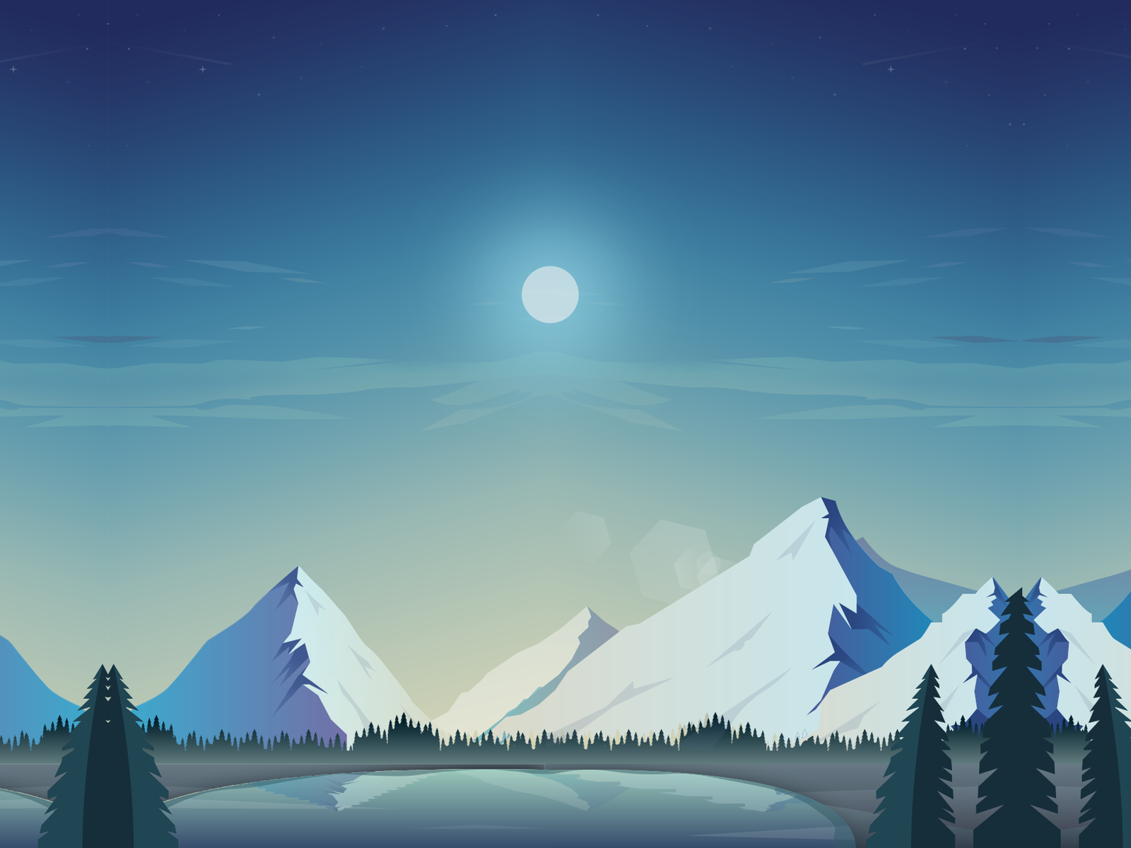 Summer dawn illustration by zensons on Dribbble