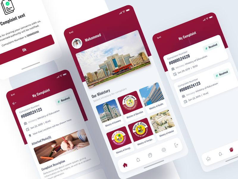 Complaint App | Ministry by TechGropse Pvt. Ltd. on Dribbble