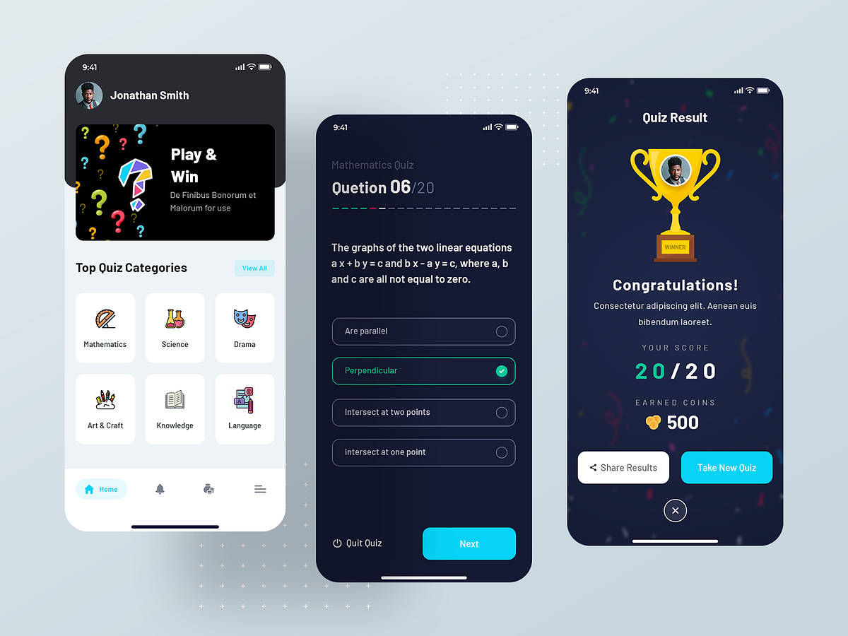 Quiz App - Mobile Application by TechGropse Pvt. Ltd. on Dribbble