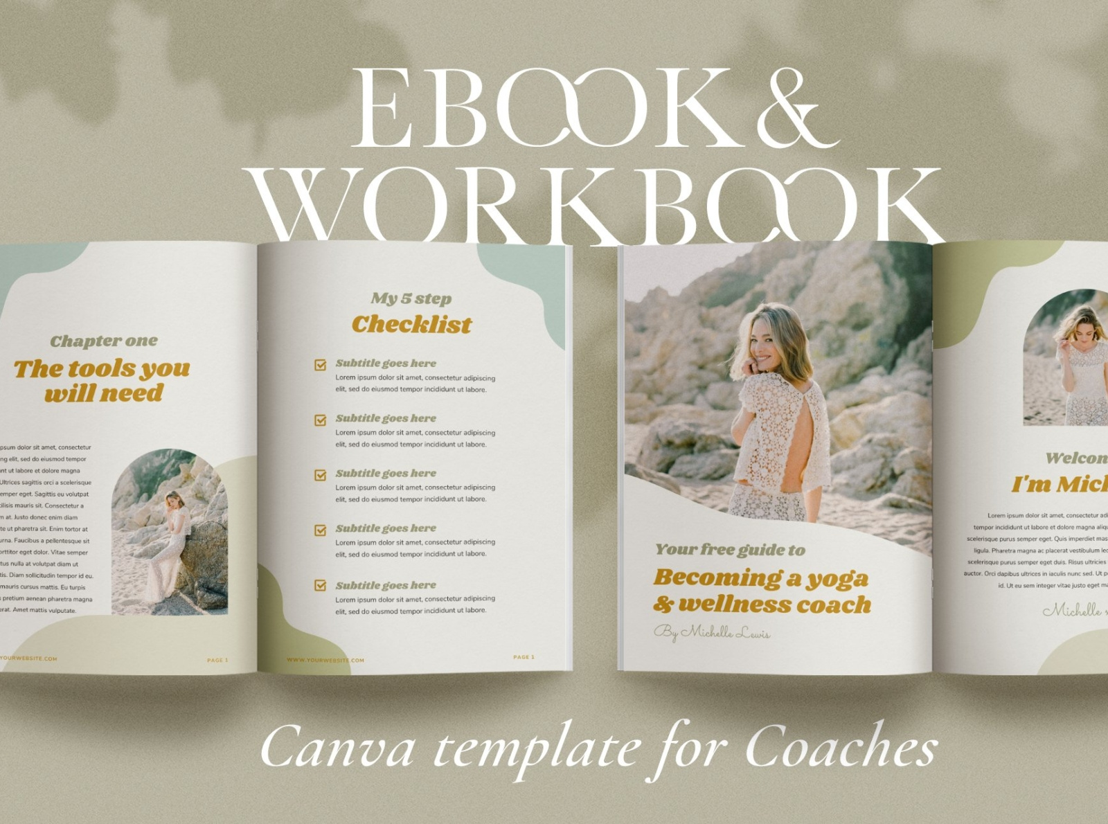 Paper Canva template E book template Canva workbook Ebook template ...