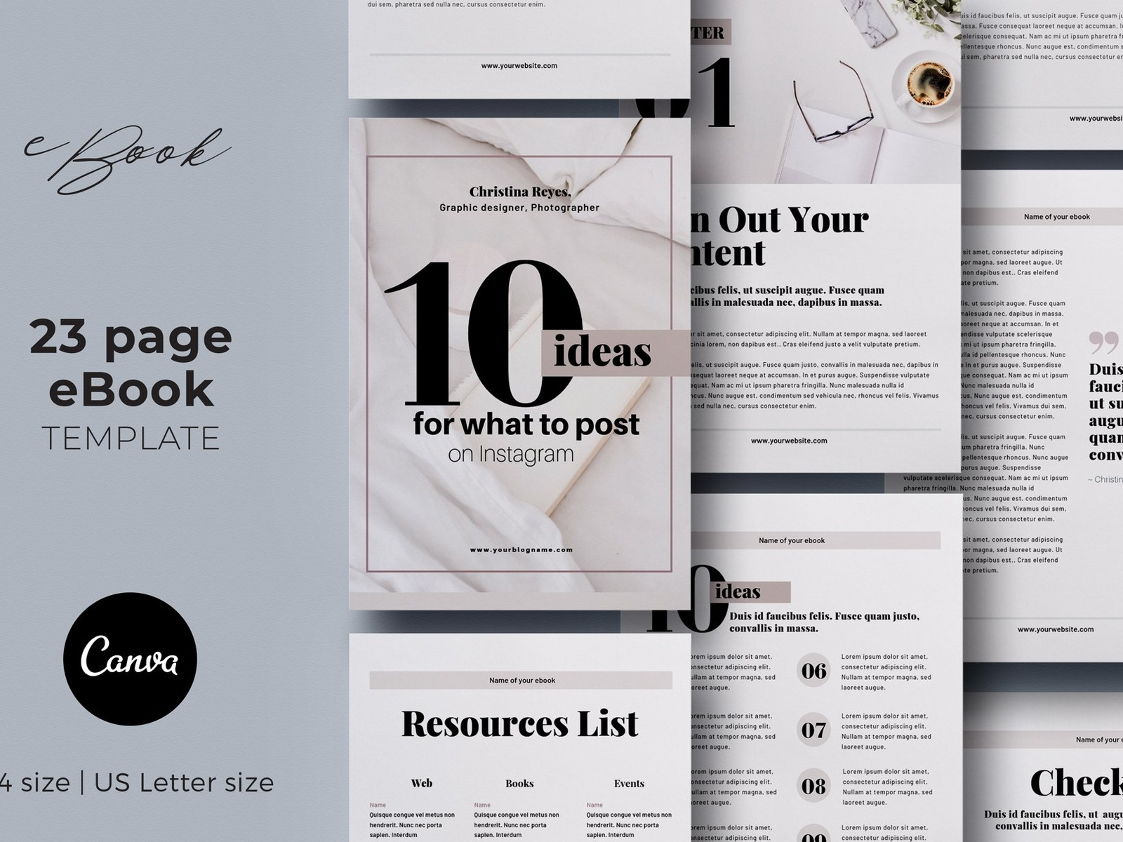 Canva EBook Template 23 Pages By Brochure Design On Dribbble