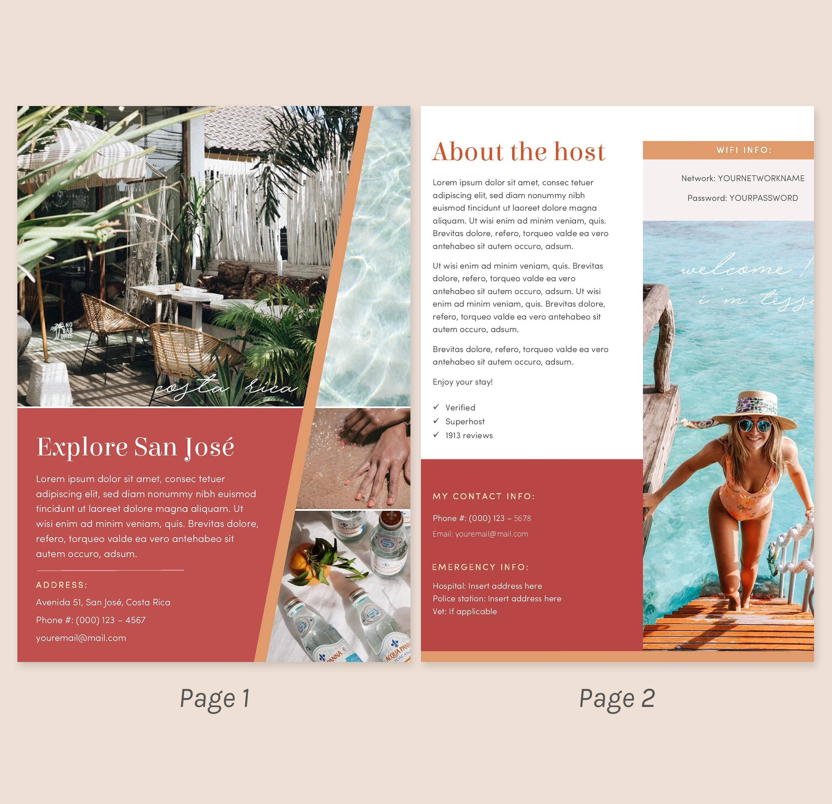 Airbnb Welcome Book Template