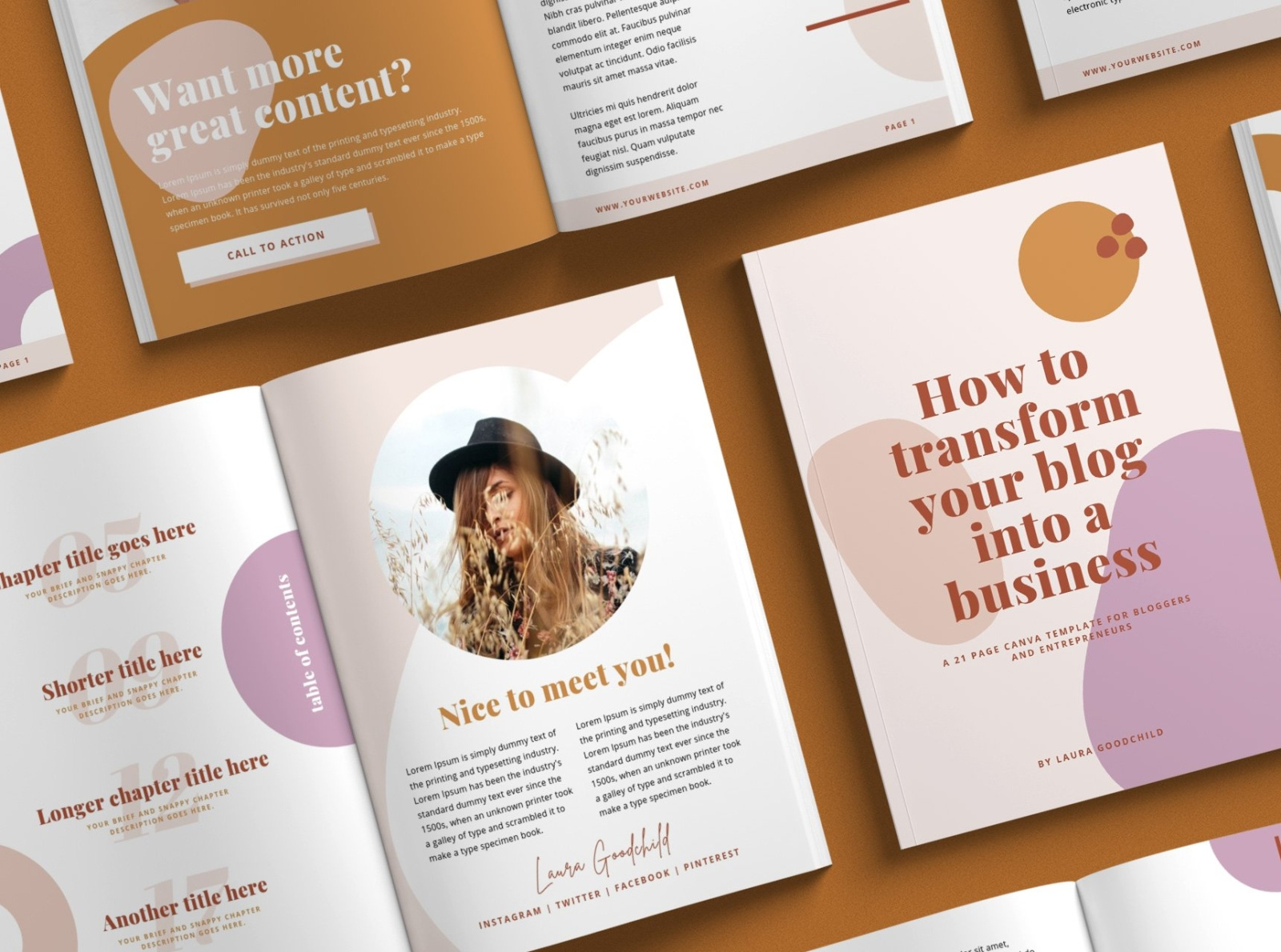 Creative EBook Template For CANVA By Brochure Design On Dribbble