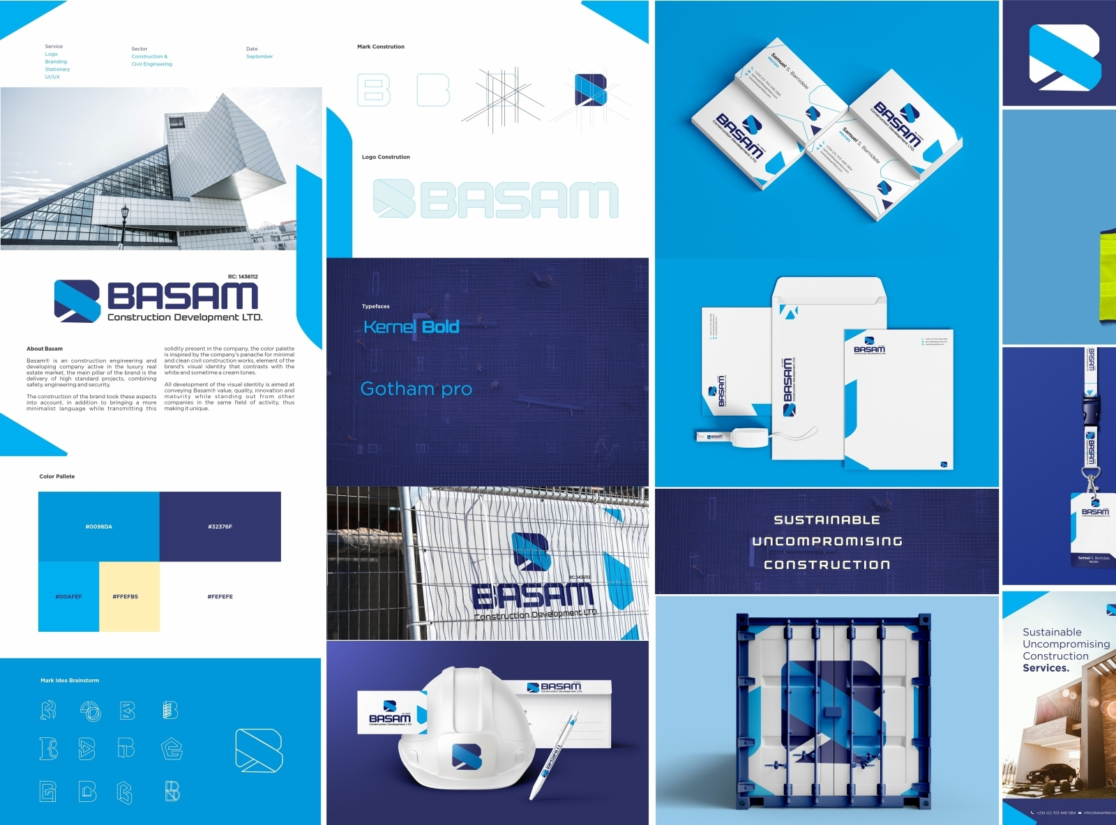 Basam Construction Branding by Cqre Studio on Dribbble