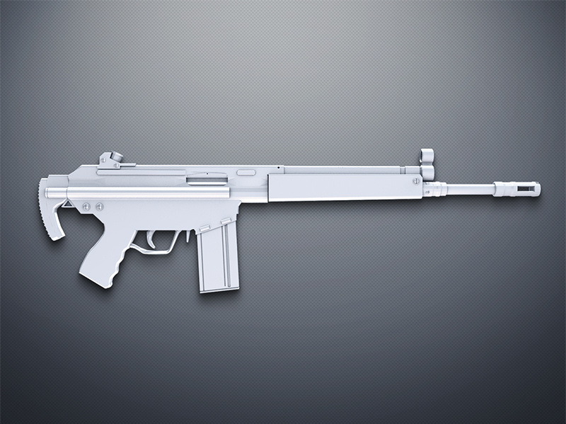 Heckler & Koch G3 Rifle by Fabricio Rosa Marques on Dribbble