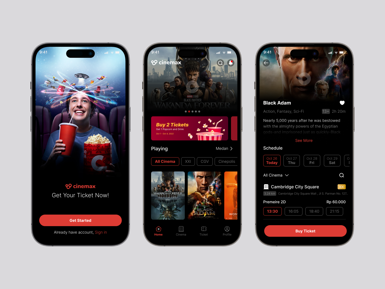 Cinema Booking App by Rafsanjani Ikhsan on Dribbble