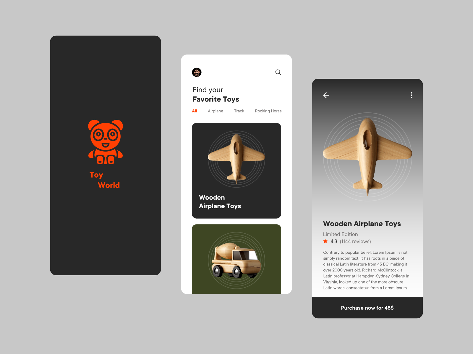 Toy shop app by Faiyas H Faisal on Dribbble