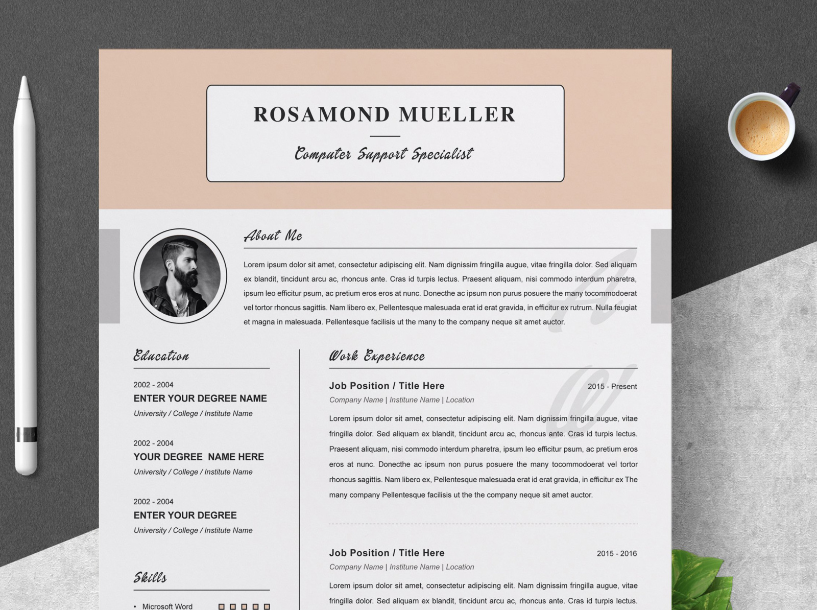Downloadable Apple Pages Resume Templates Lasopakitty