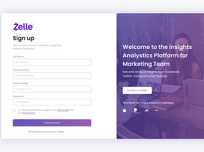 Sign Up UI designs, themes, templates and downloadable graphic elements ...