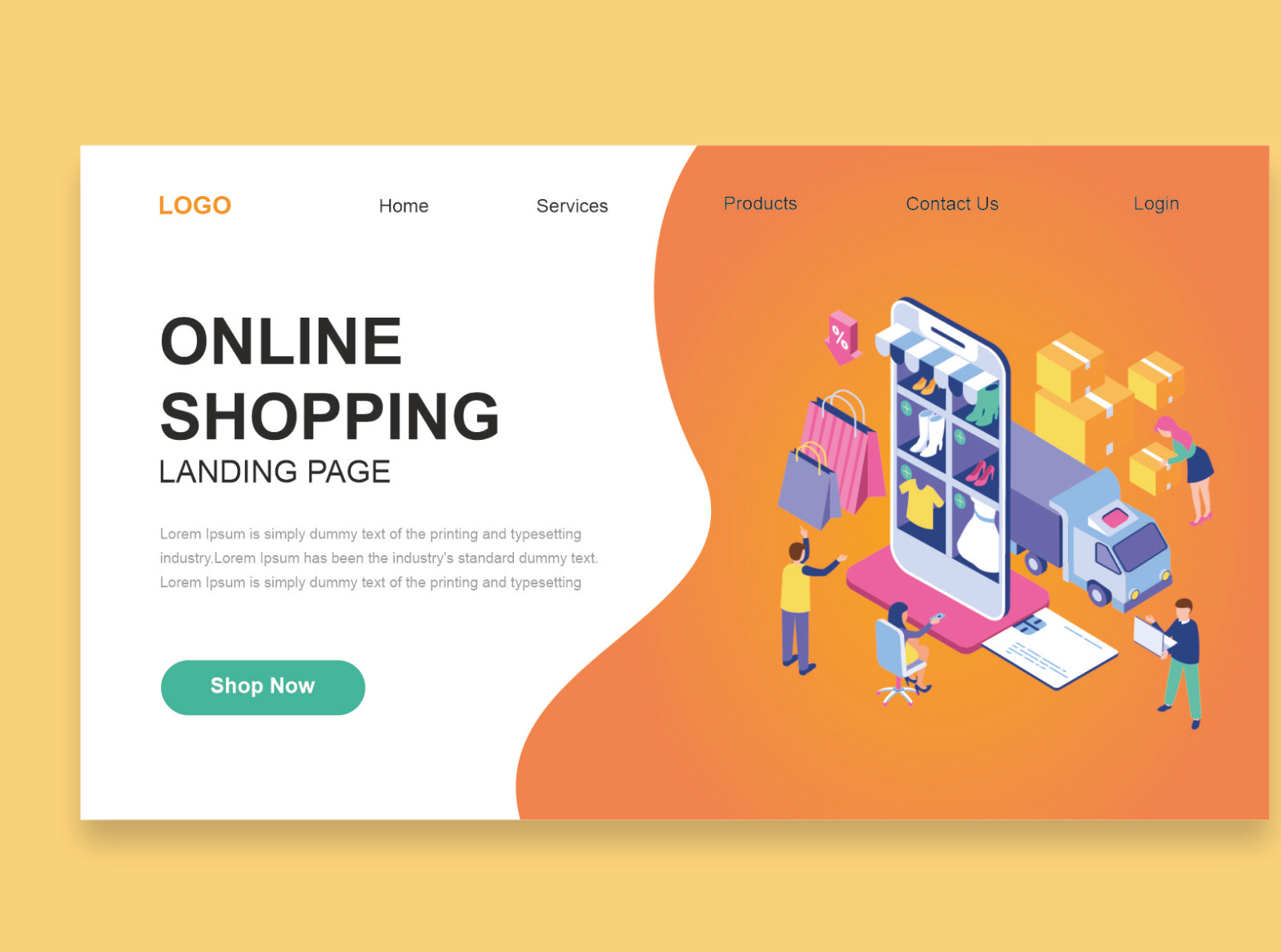 online shopping page by Nidhi Singh on Dribbble
