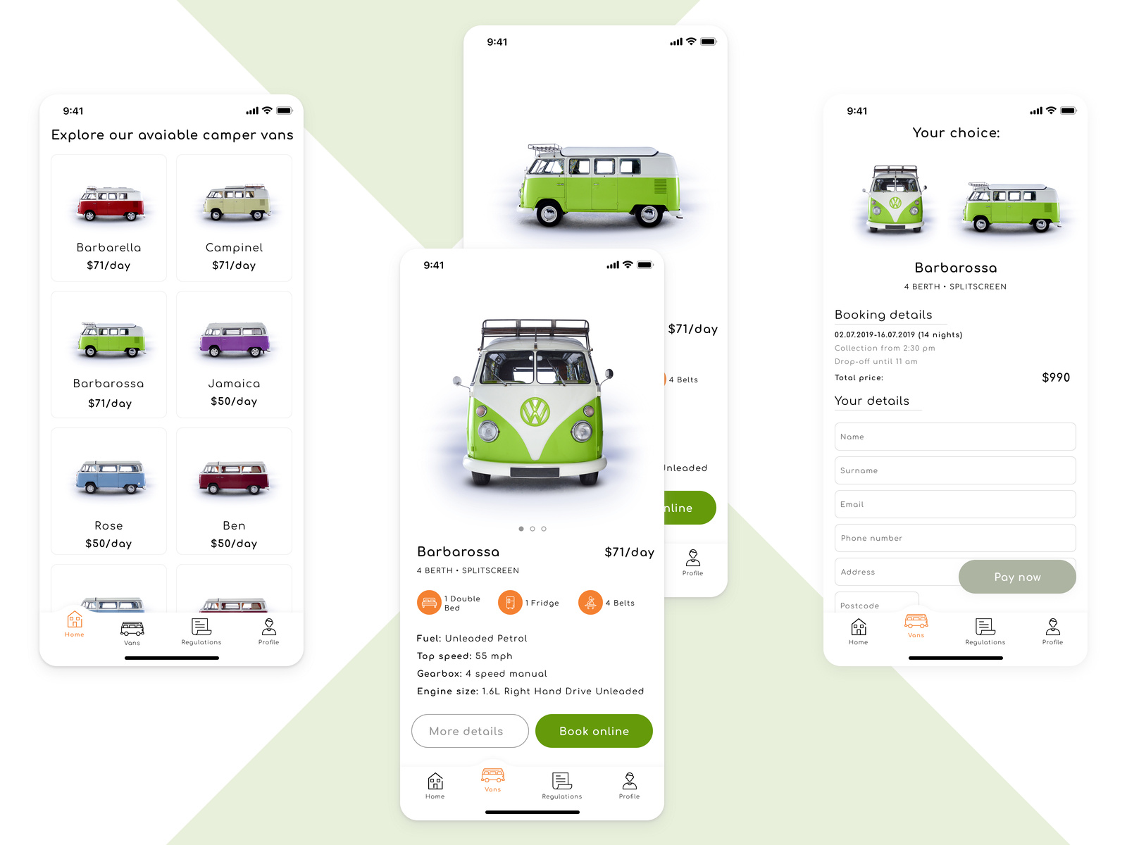 Concept for Camper Van Rentals by Divante S.A. on Dribbble