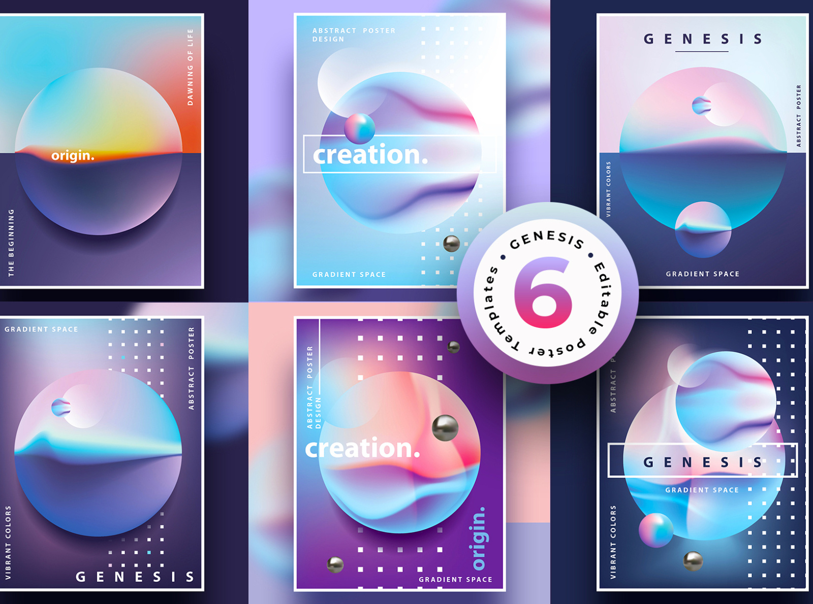 Genesis Poster Templates by Diana Hlevnjak on Dribbble