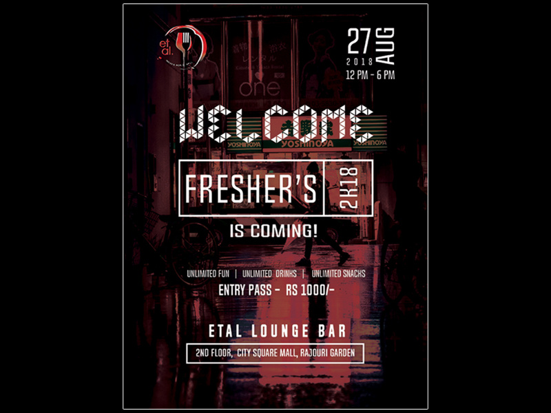 Freshers Poster by Rehan Akhtar on Dribbble