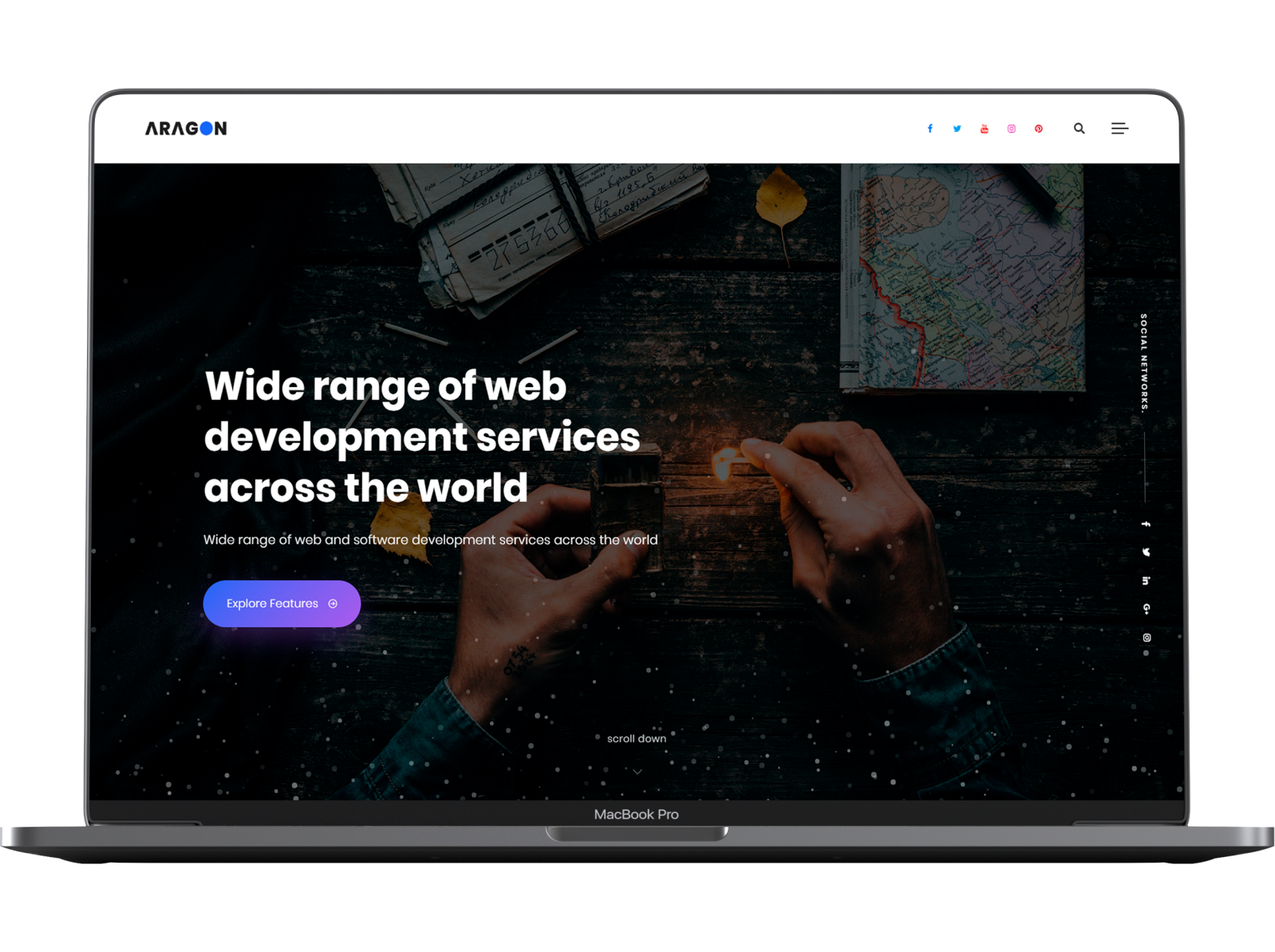 Aragon - Creative Multi-Purpose WordPress Theme by Anastasia Knightley on Dribbble