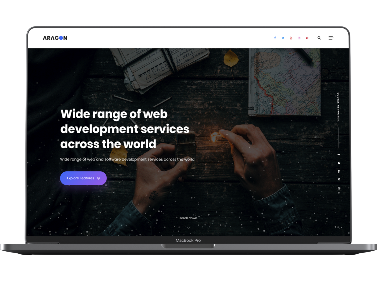 Aragon - Creative Multi-Purpose WordPress Theme by Anastasia Knightley on Dribbble