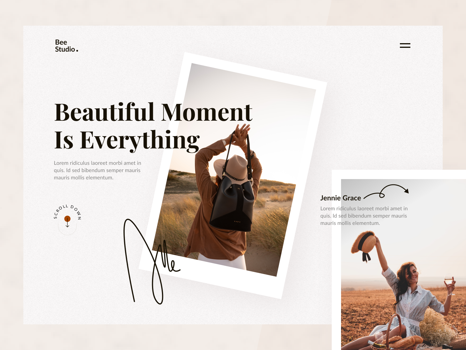 Photography Website - Header Exploration 📚 by Anggayop for Talkin ...