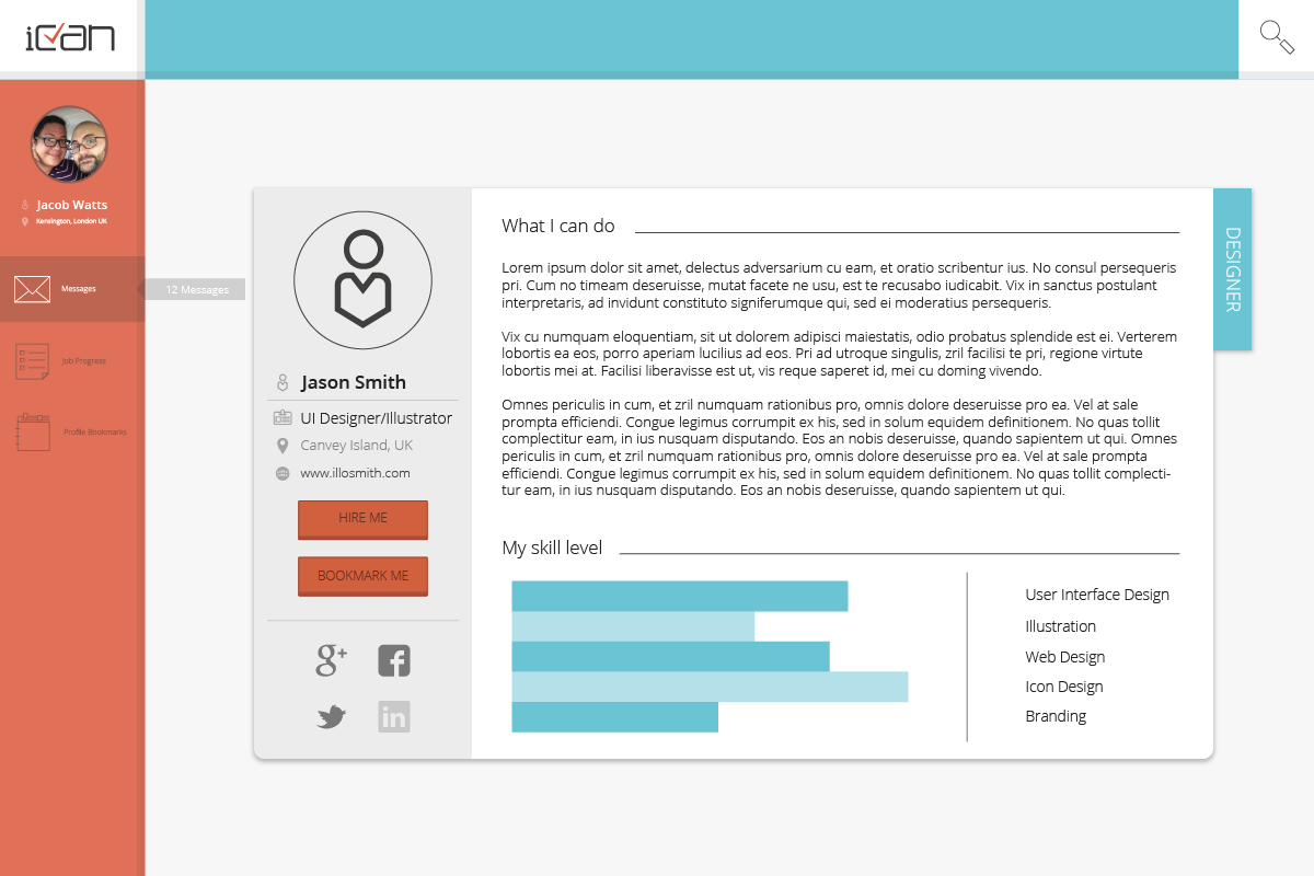 iCan UI Interface by Jason Smith on Dribbble