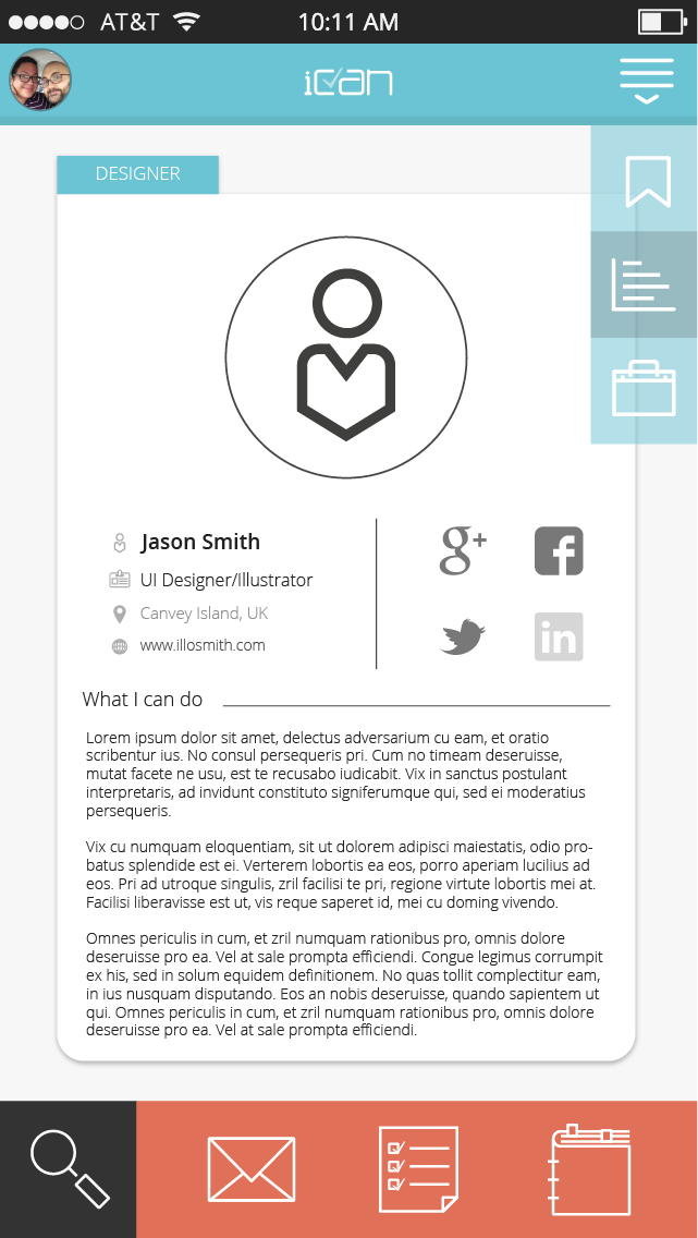 iCan UI Interface by Jason Smith on Dribbble