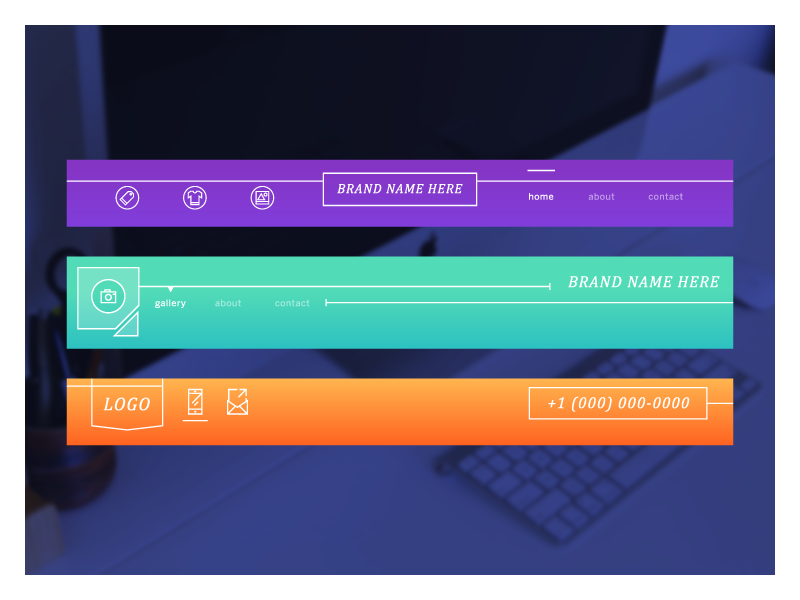 Header of the Times by Jason Smith on Dribbble