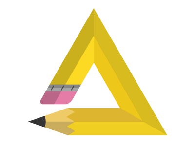 Pencil Triangle by Jason Smith on Dribbble