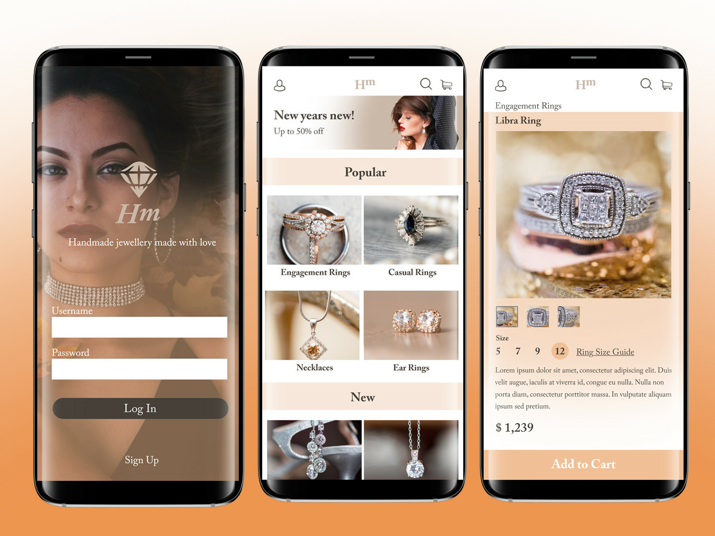 Daily UI Day 59 - Jewellery Store App by Aishah on Dribbble