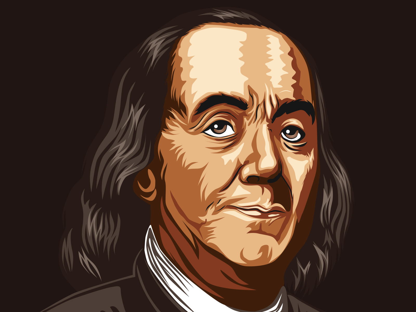 Benjamin Franklin by Oleg Protsenko on Dribbble