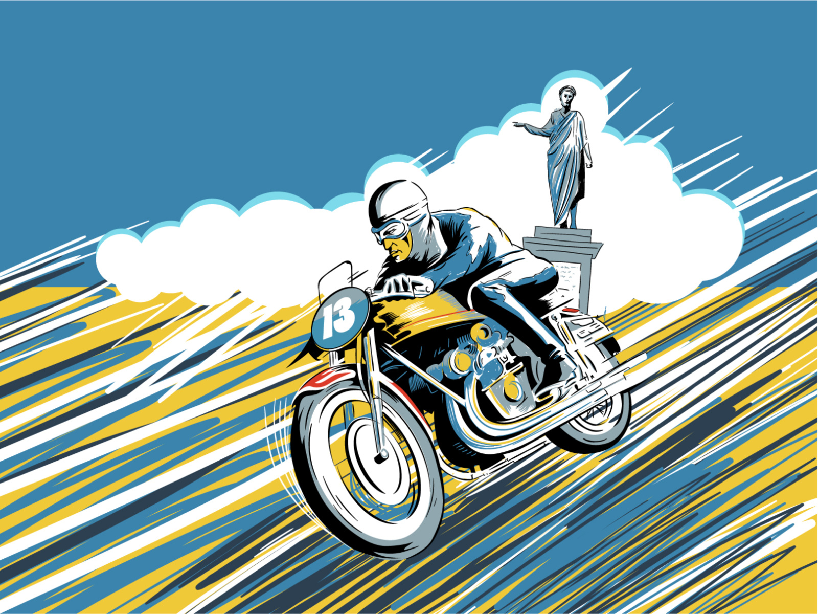 Bike Cars Rock `n` Roll Poster by Oleg Protsenko on Dribbble