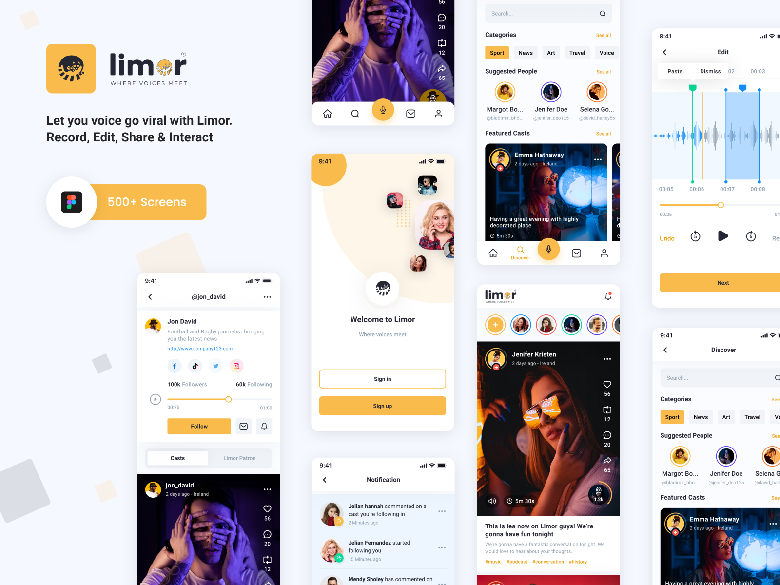 Limor - Social Audio Platform by Md Faysal Rabby on Dribbble