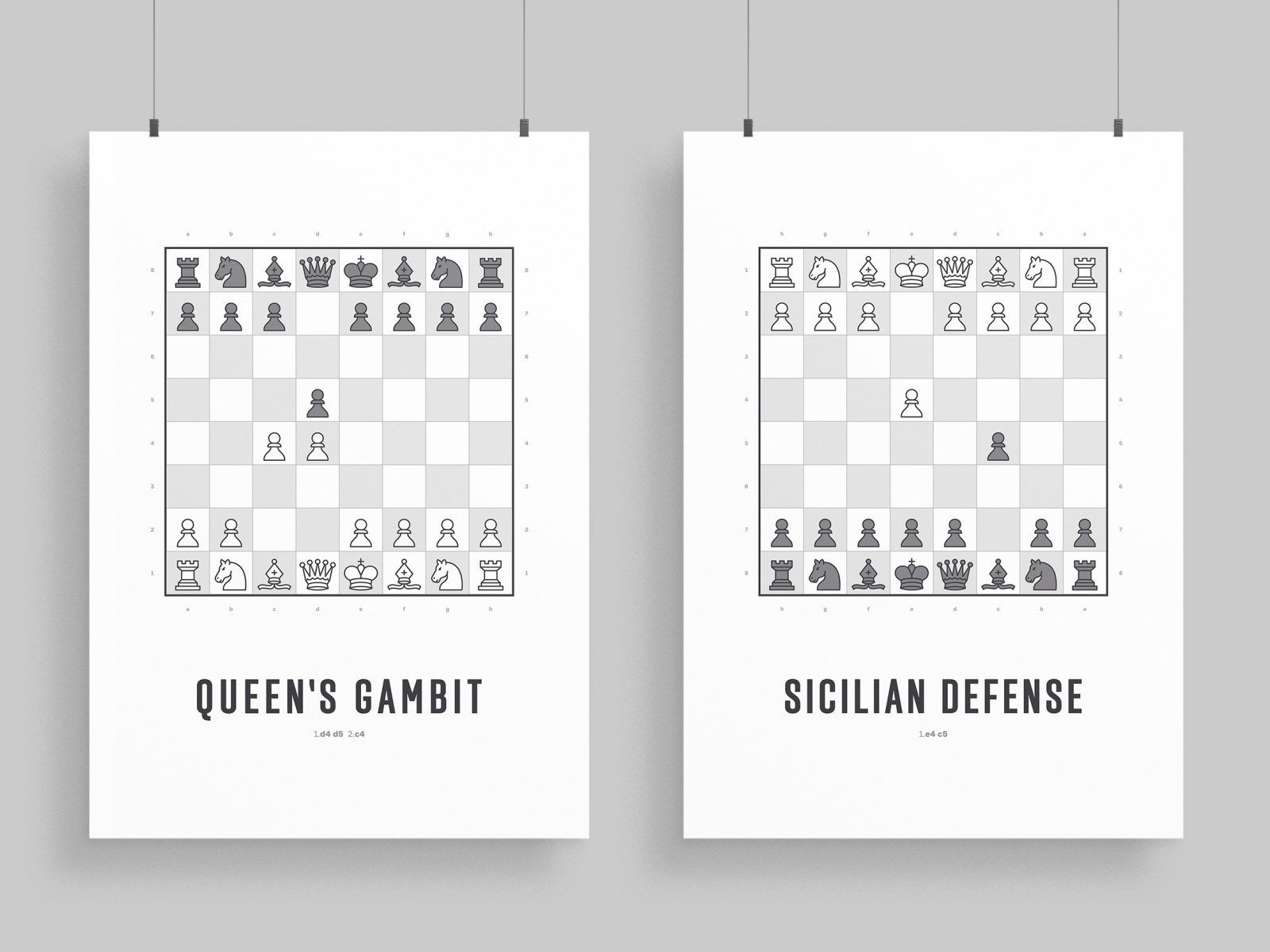 Chess Opening Print / Poster by Dave Mullen Jnr on Dribbble