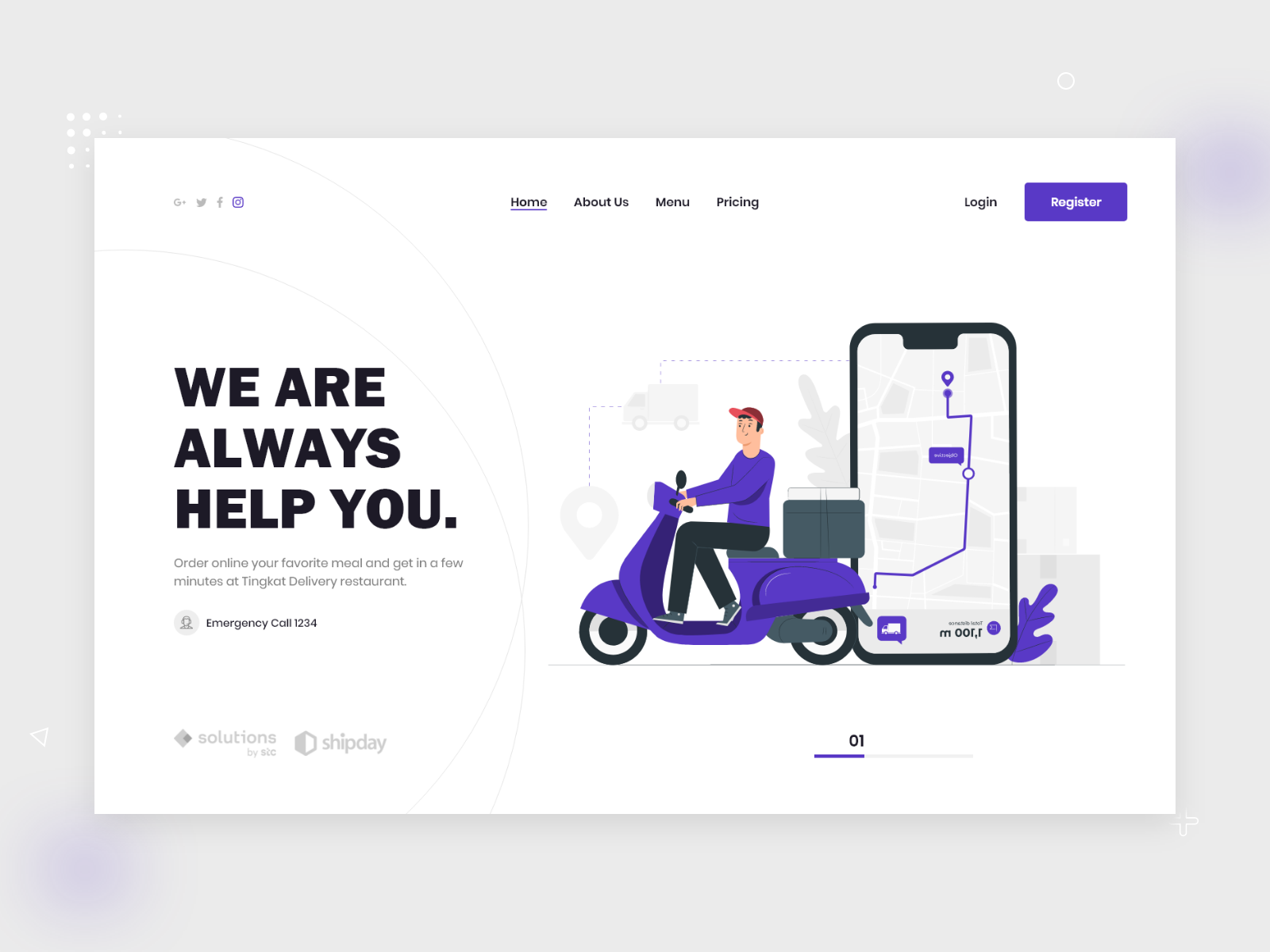 Hero banner template by ShapeZone on Dribbble