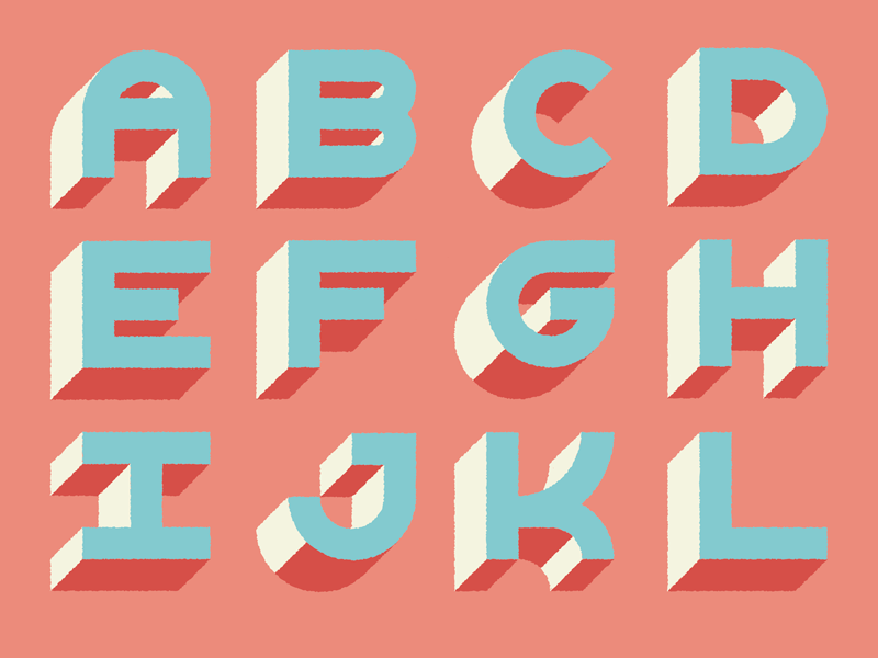 alphabet 1 - WIP by Nozzman on Dribbble