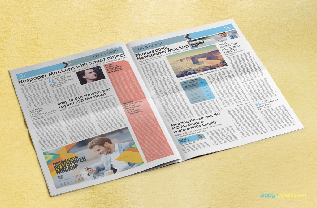 Amazing Tabloid Size Newspaper Ad Mockups by ZippyPixels on Dribbble