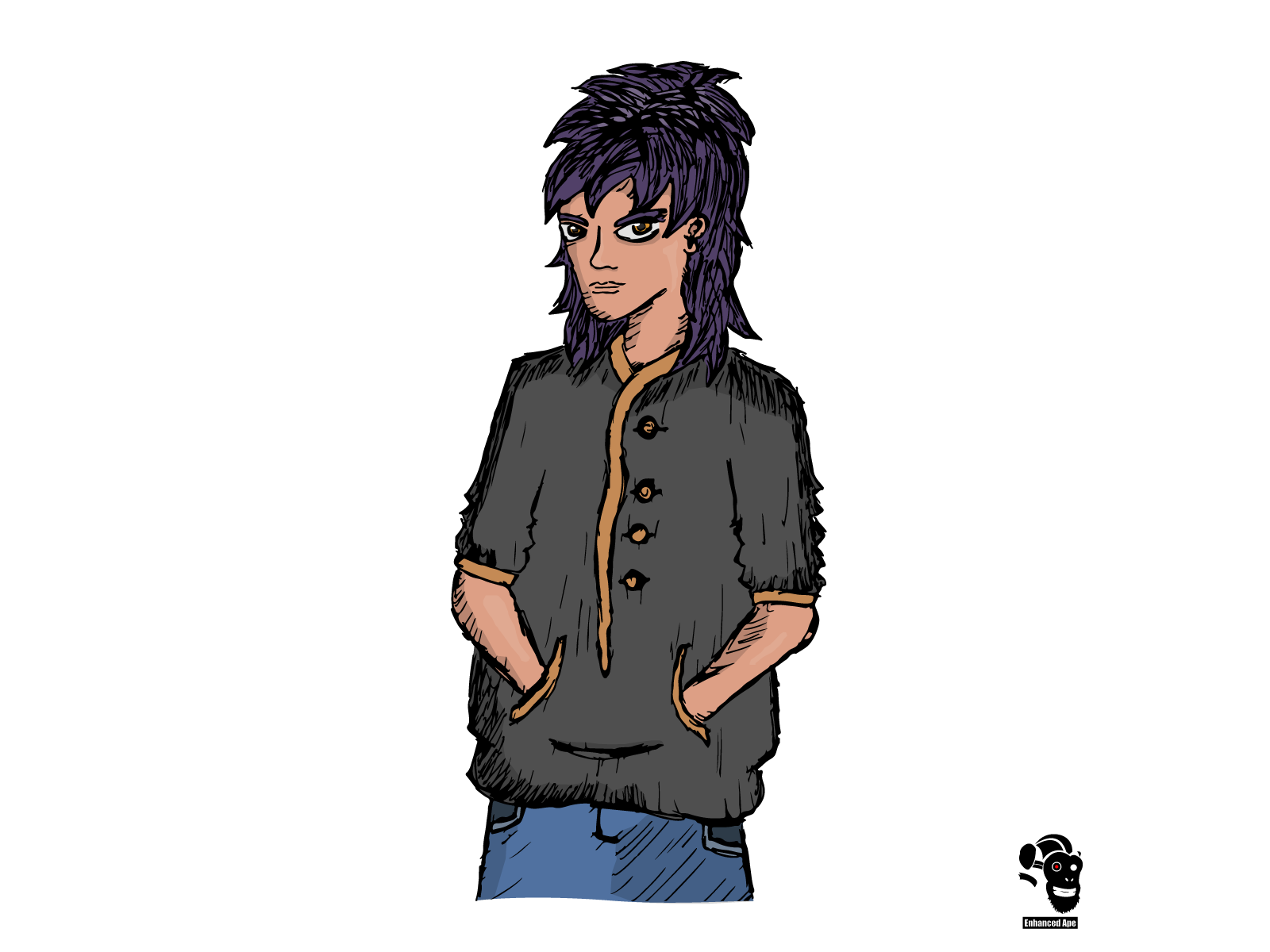 Some sorta Anime Hero? by Shaun Gerling on Dribbble