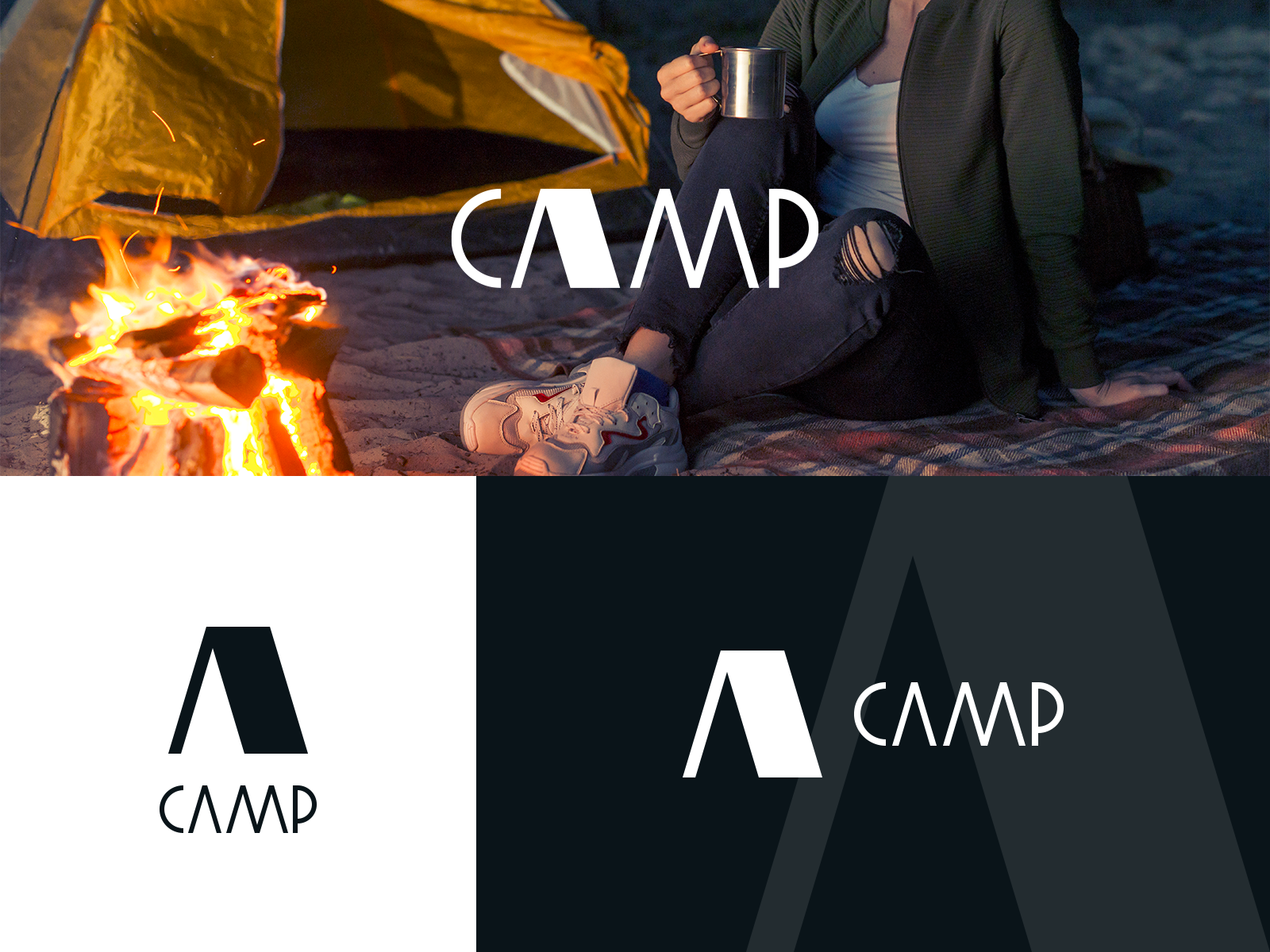 Camp logo by Slava Antipov on Dribbble