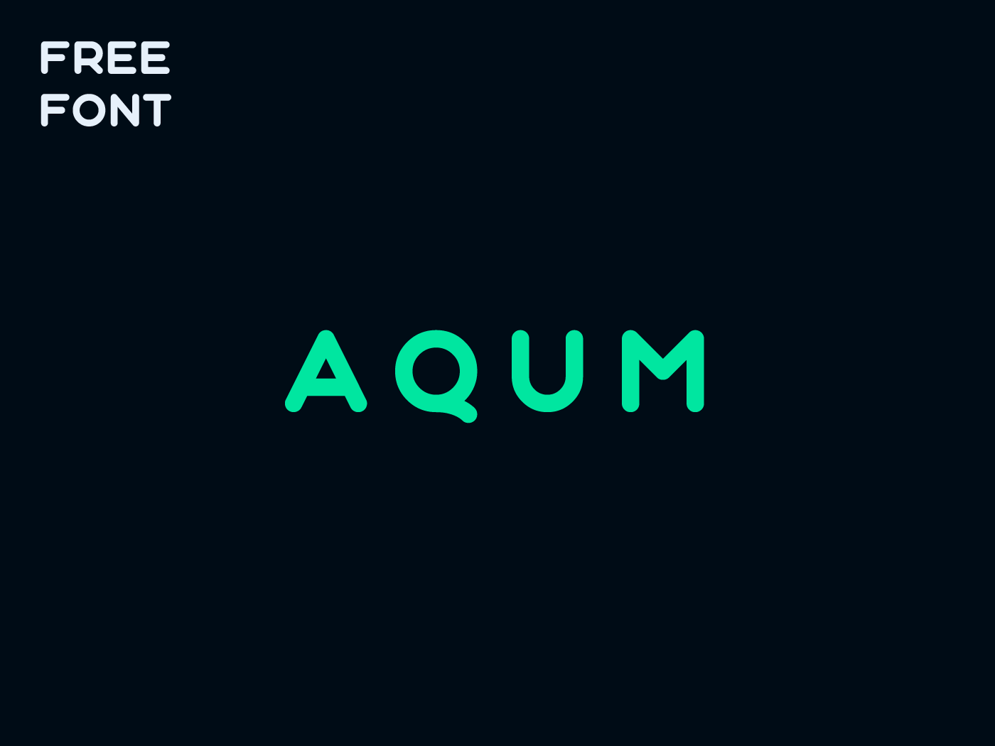 Aqum Free Font by Slava Antipov on Dribbble