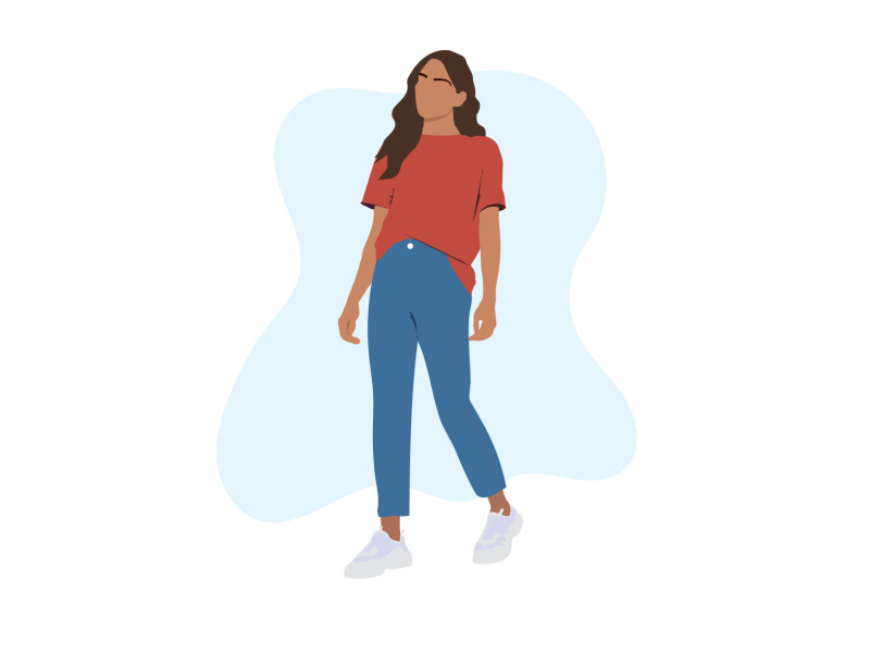 Girl Graphic Illustration by Kaleigh Maxwell on Dribbble