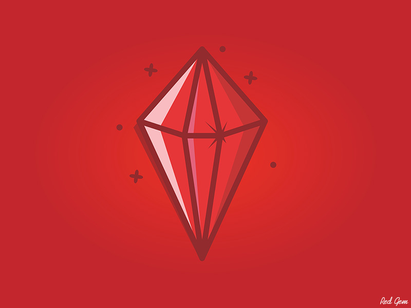 Red Gem by Zikku Creative on Dribbble