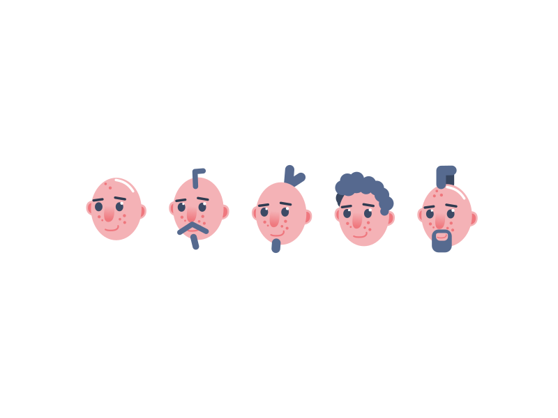 Flat Icon Face by Cem A. on Dribbble