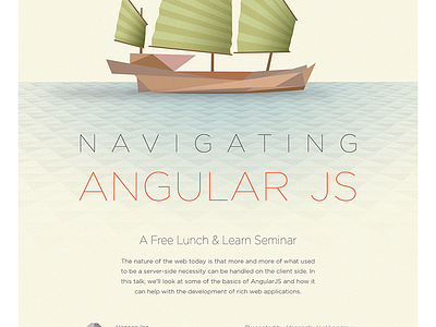 AngularJS Presentation Poster by Ryan Forquer on Dribbble