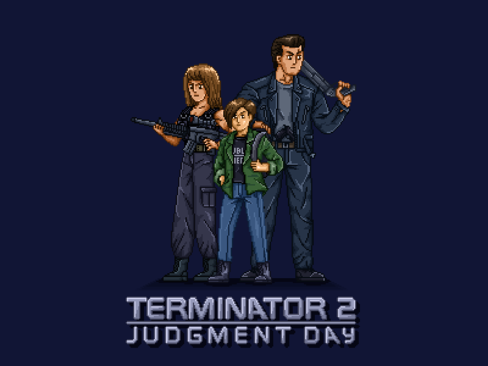 TERMINATOR 2 JUDGMENT DAY as PixelArt by PenSmasher on Dribbble
